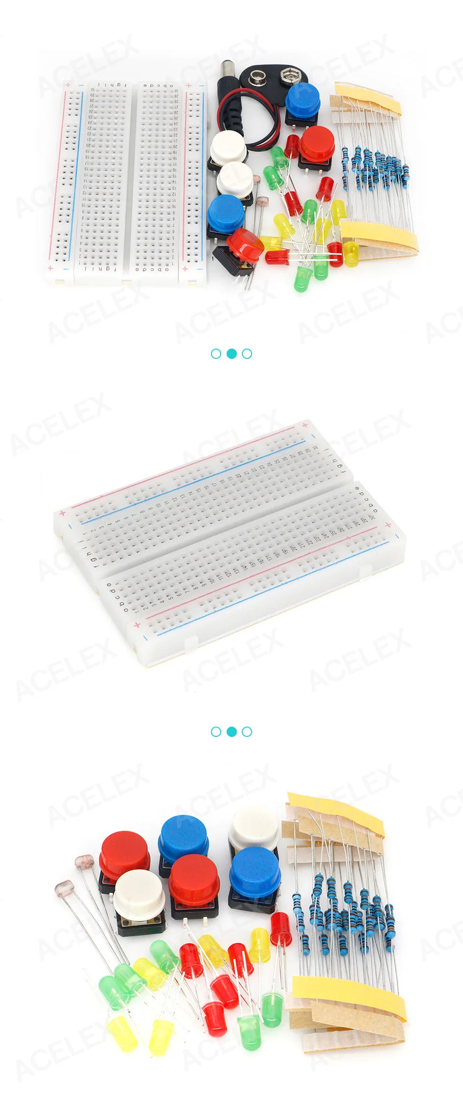 스타터 키트 Unos R3 미니 밀가루 반죽대 Led 점퍼 와이어 버튼 Arduinos Diy 키트 학교 교육 실험실 Buy