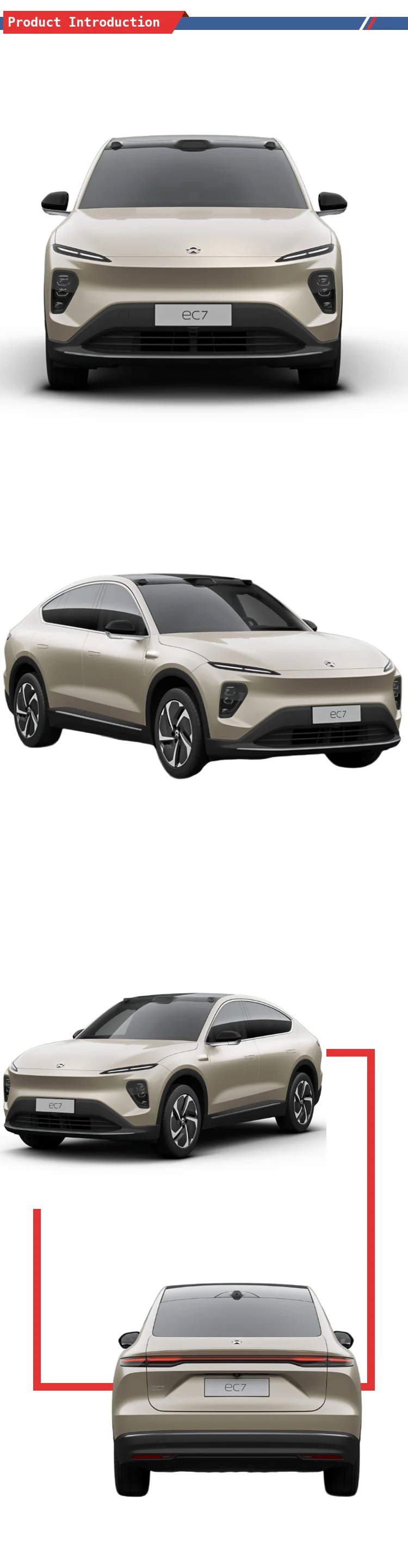 Hot Sale 2023 Brand Nio Ec7 5 Seats Luxury Ev Cars New Cheap Car Energy Vehicles Electric Suv ...