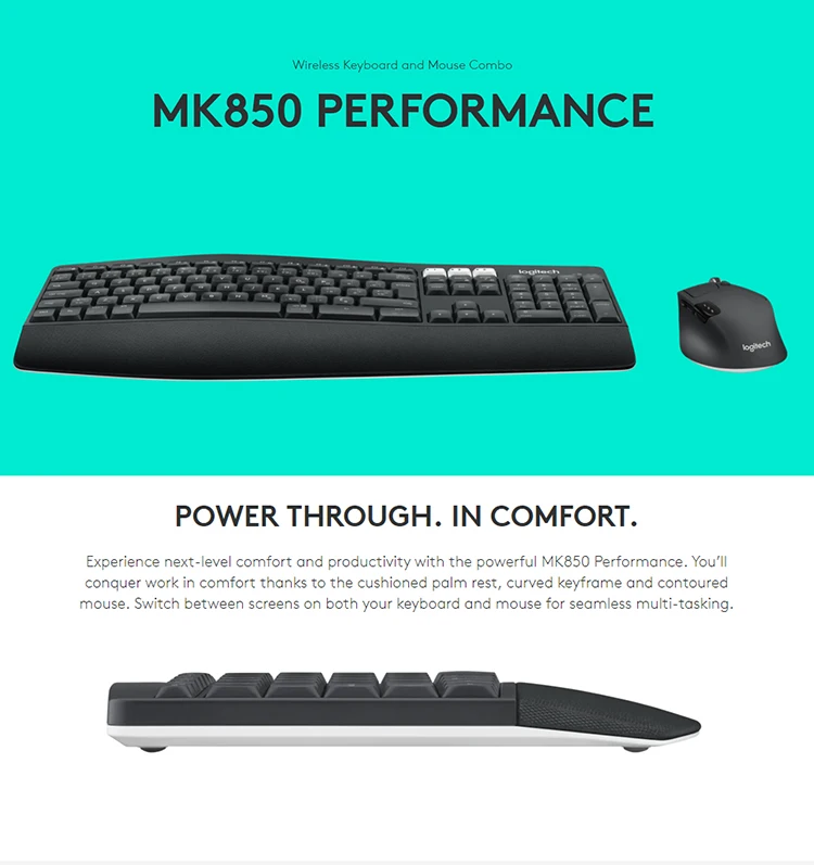 Logitech Mk850 Multi Device Wireless Keyboard And Mouse Combo Buy Wireless Keyboard And Mouse