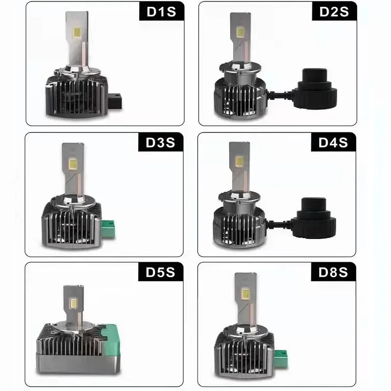 D2s D3s Led Headlights Replacement Original Hid Bulbs D1s D4s D5s D8s Led Plug And Play 6500k ...
