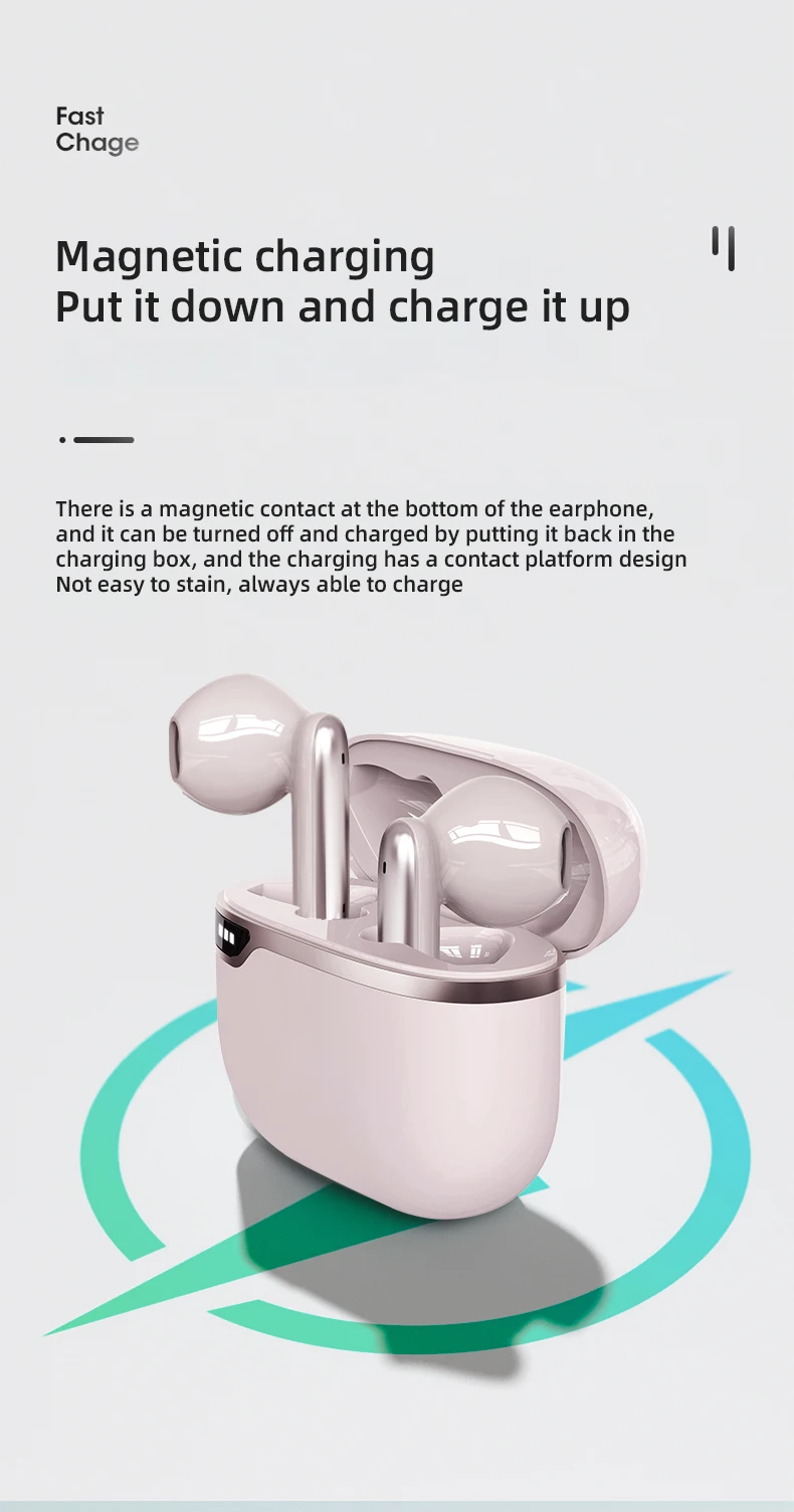 D28 Tws Wireless Headphones Bluetooth 5.2+edr Earphones Active Noise Reduction Hifi Sound ...