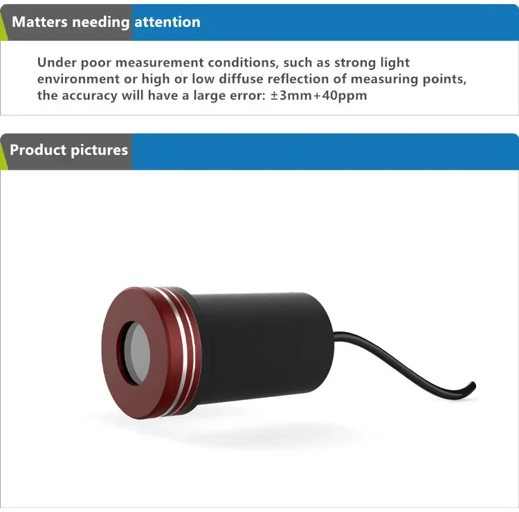 High Accuracy 60m Tof Lidar Sensor And Laser Rangefinder Odm