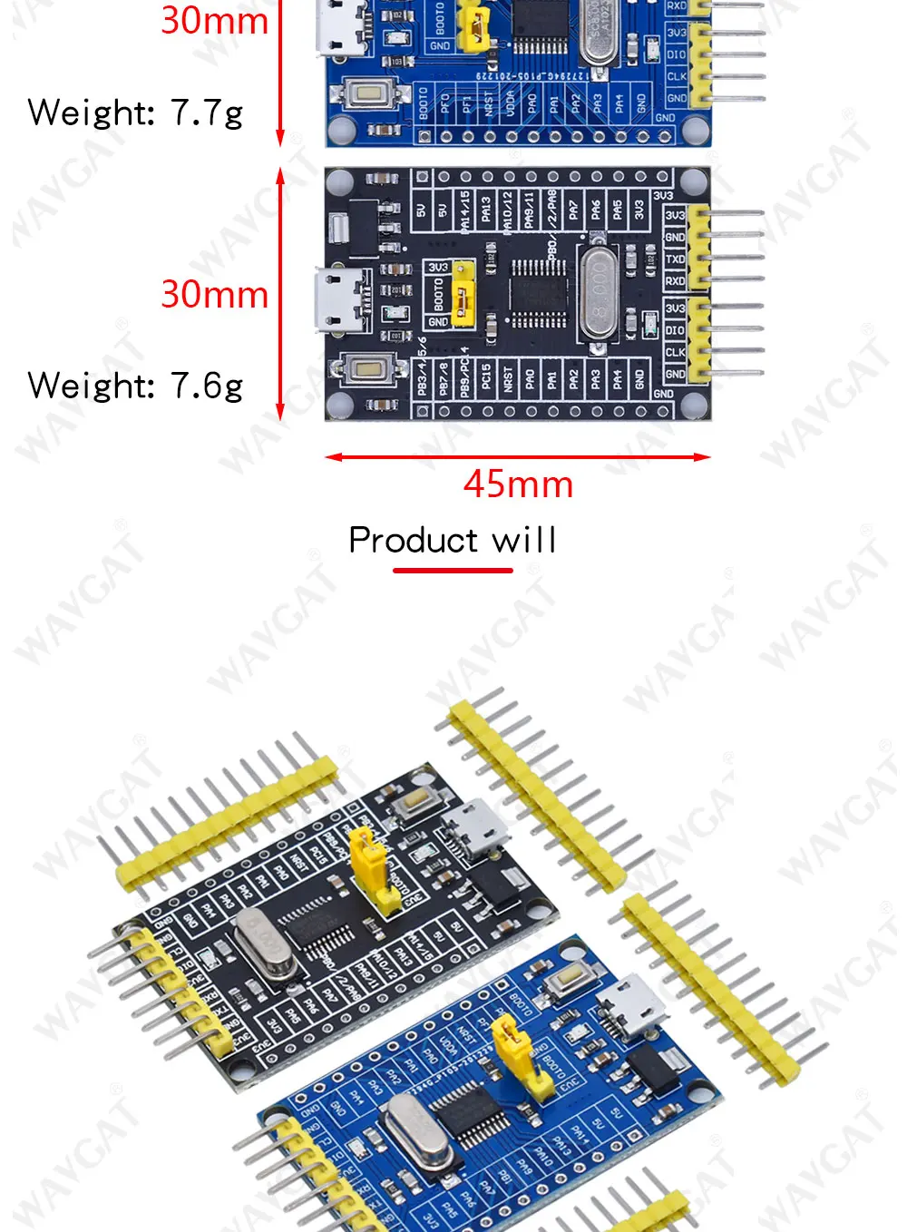 Stm32f030f4p6 Stm32g030f6p6 Small Systems Development Board 32bit Mini System Development Panels