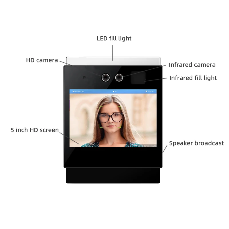 Vastvision WIFI Facial Recognition Time Attendance Machine Office Door ...