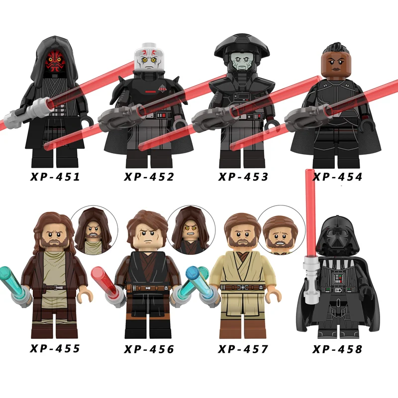 Xp1006 Red Star Darth Vader Trooper Wars Series Model Mini Block Bricks ...