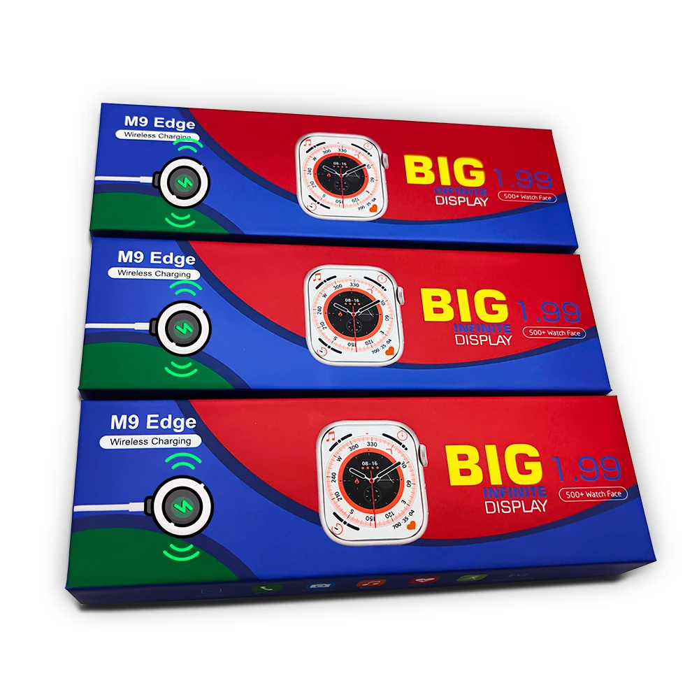 2024 Electronics Smartwatch 2024 1.99 Inch M9 Edge Wearable Devices Series 8 Sport M9 Edge Smart ...