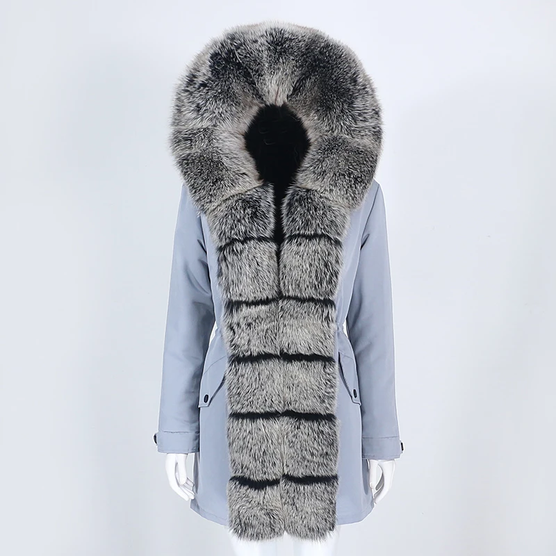 OFTBUY 2024 Waterproof Parka with Real Fur Coat Winter Jacket Women