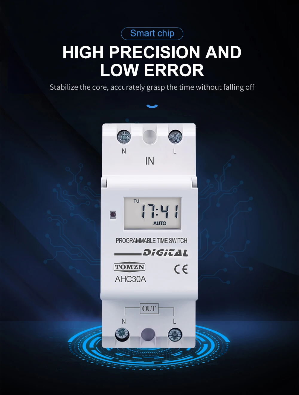 New Type Din Rail 2 Wire Weekly 7 Days Programmable Digital Time Switch Relay Timer Control Ac ...