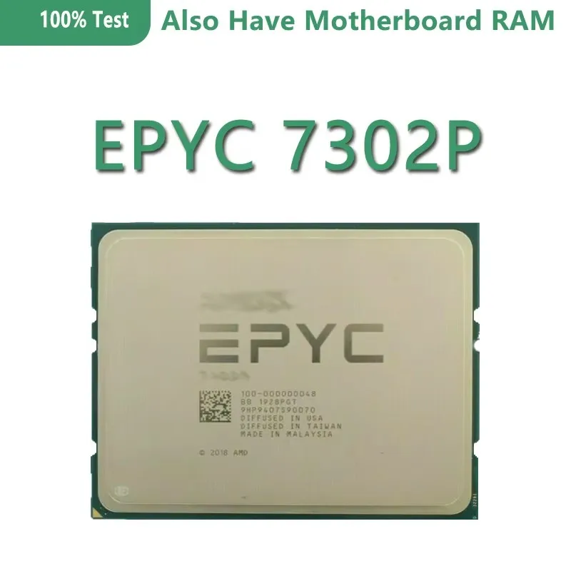 EPYC 7302P CPU 3.0GHZ 16C/32T 64M Cache 155W 16-Core 32Thread Processor Sp3 Socket Support 1U ...