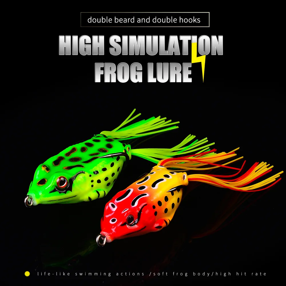 Factory Price Soft Fishing Frog Lure 5g 9g 13g 17.5g Artificial Bait Soft Lures Frog Fishing ...