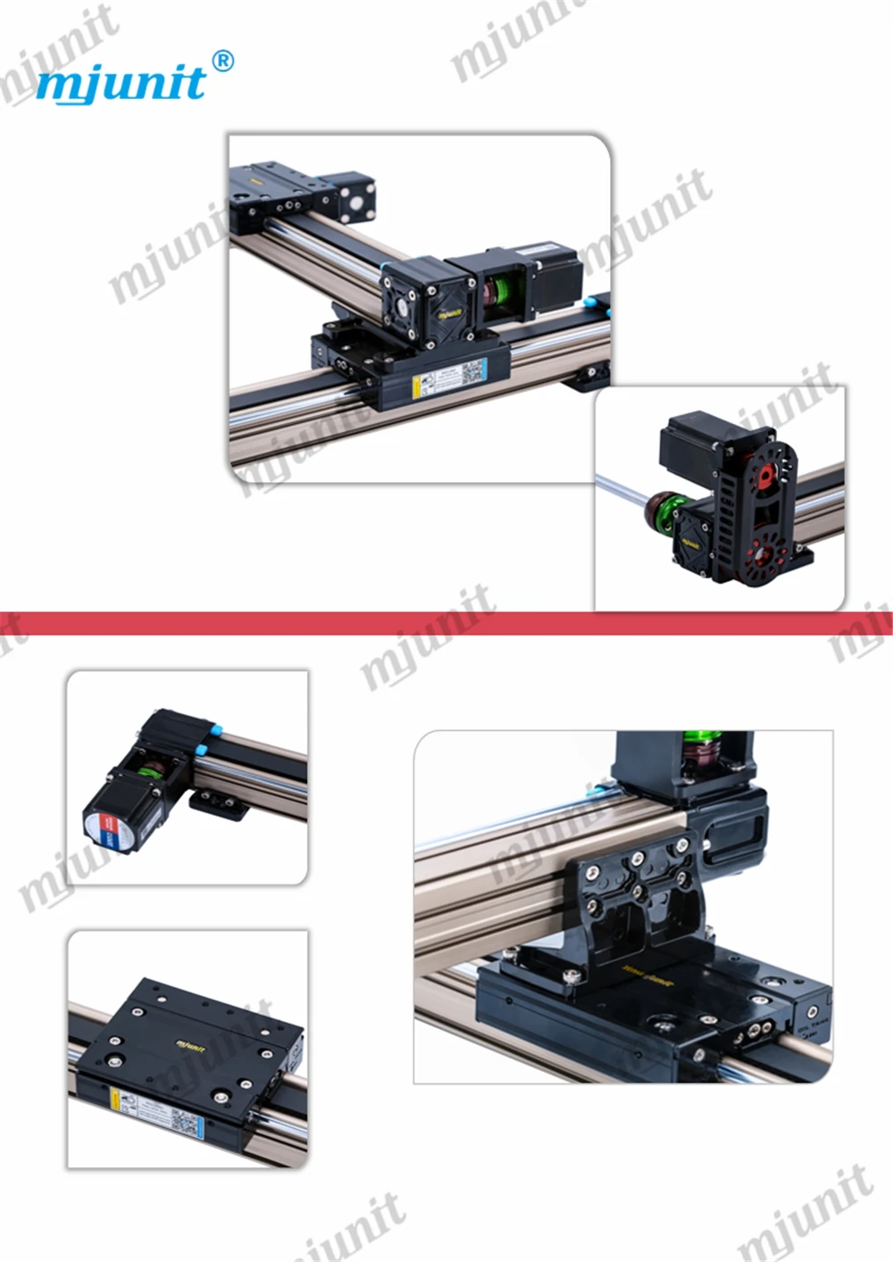 Mjunit Adhesive Gluing Synchronous Belt Sliding Table Linear Guide Module Electric Sliding Rail ...