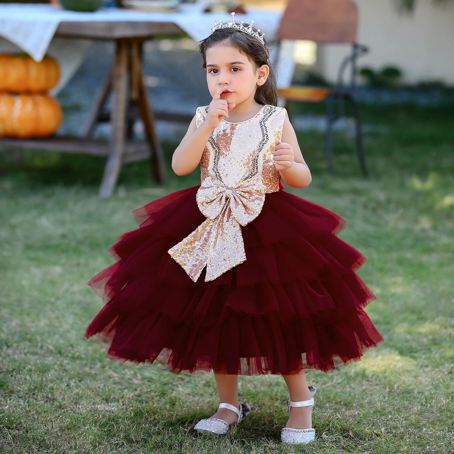 Mqatz Satin Frock Design Kids Beautiful Model Baby Girls Birthday Party