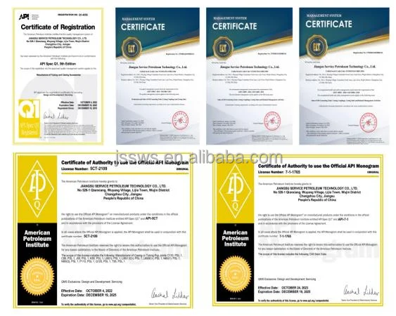 Quality certifications