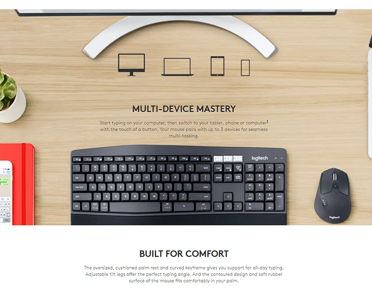 Logitech Mk850 Multi Device Wireless Keyboard And Mouse Combo Buy Wireless Keyboard And Mouse
