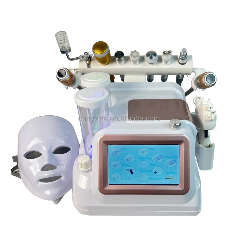 Multifunction Spa Facial Treatment Small Bubble Instrument 7 Colors Led Beauty Mask Oxygen Jet ...