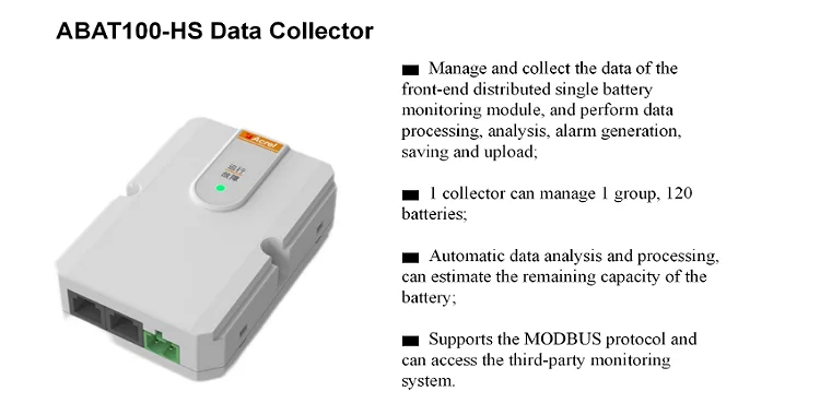 Acrel Abat100-hs Battery Collector Module Rs485 Communication Matched With Eiot Ems System For ...