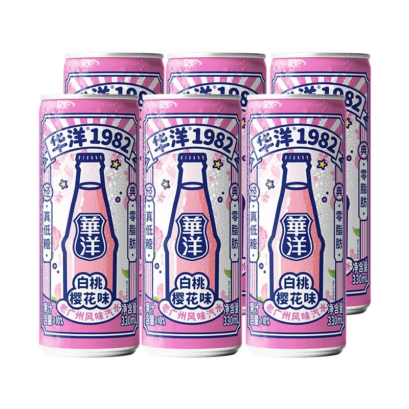 Huayang 1982 Soda Fruit Flavored Carbonated Drink 330ml