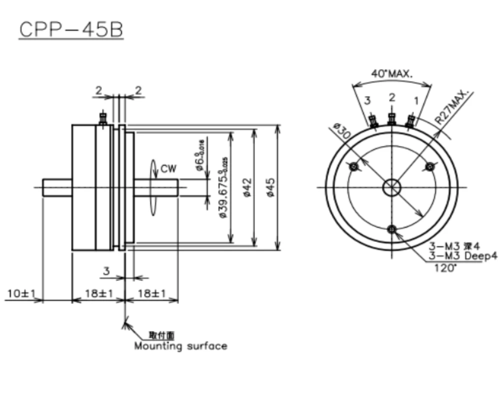 Cpp45b Cpp-45 Cpp45b Dual Shaft Angle Sensor Rudder Bearing Potentiometer Electronic Accessories ...