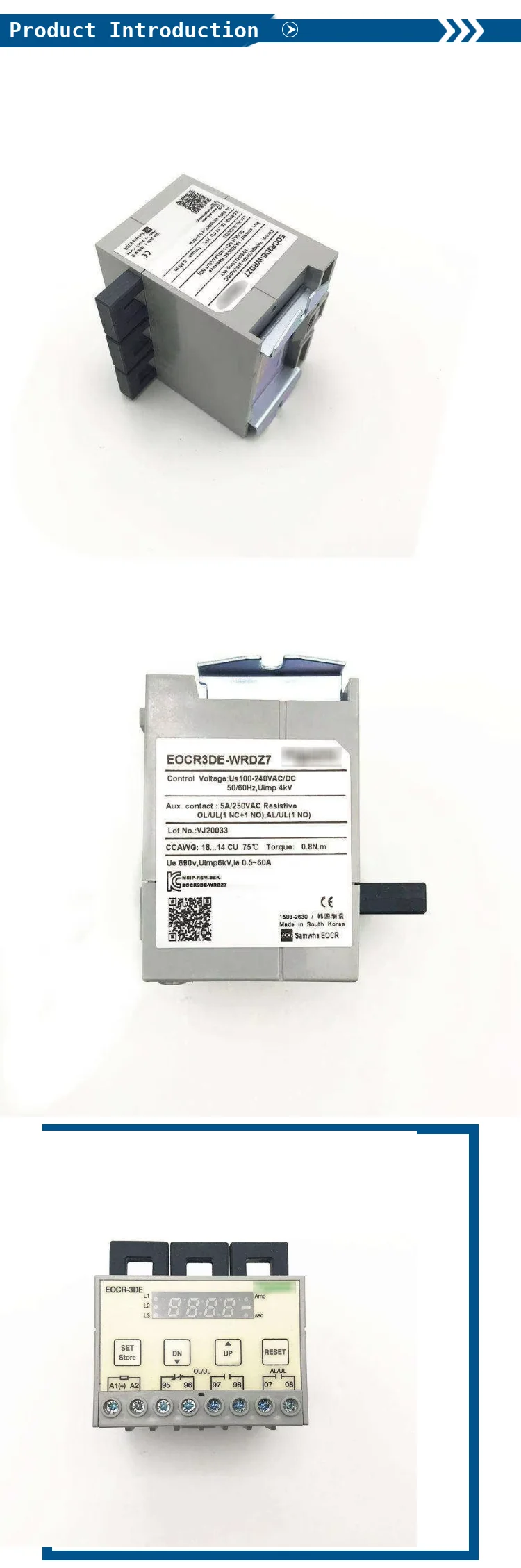 EOCR-3DE Electronic Overcurrent Relay EOCR3DE-WRDZ7| Alibaba.com