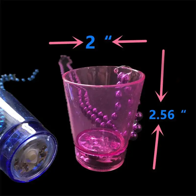 Flashing Shot Glasses New Years Light Up Necklaces Party Favors Happy ...