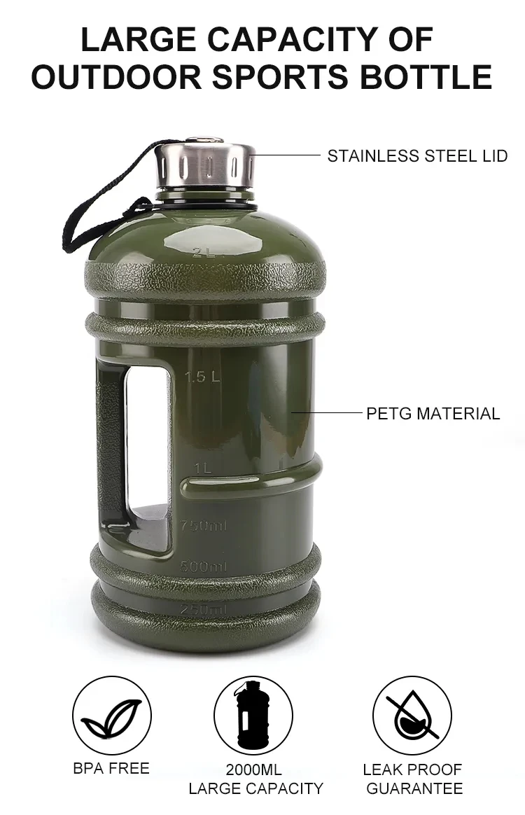 BPA Free 2.2L Reusable Sports Jug - Perfect for Outdoor Activities
