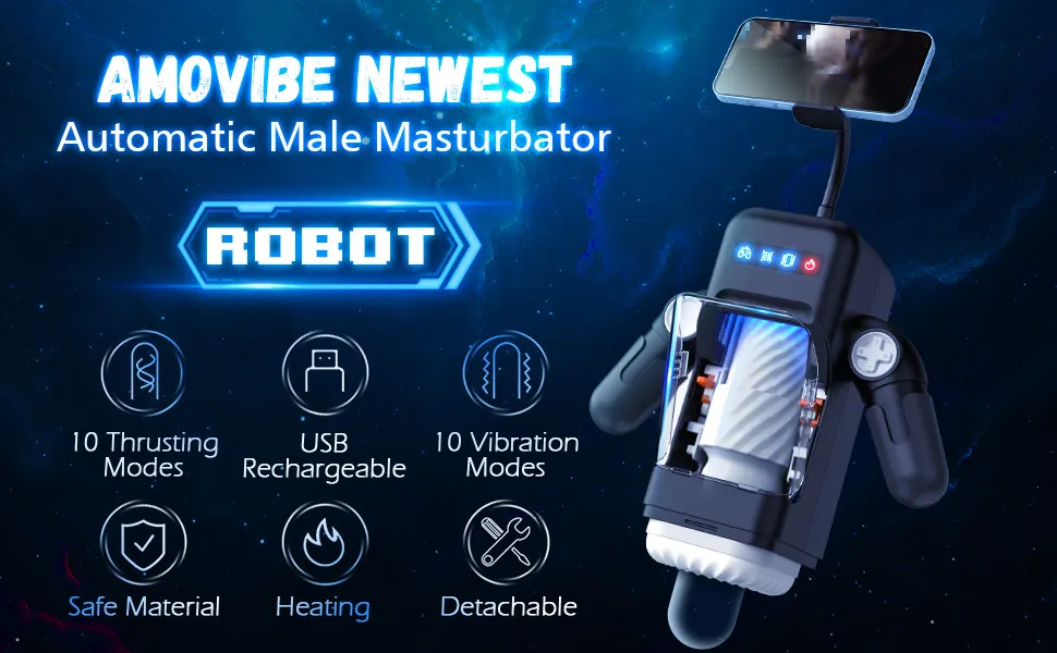 Automatic Robot Male Masturbator Vibration Sucking Heating Silicone ...