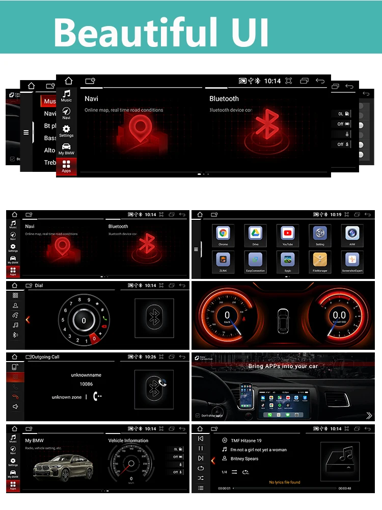 宝马X5 E70 X6 E71 2007-2013 CCC/CIC系统导航的Canonic 10.25英寸IPS安卓12车载DVD全球定位系统收音机| Alibaba.com