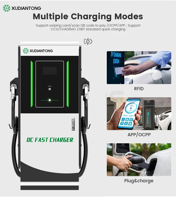 60kw-320kw Electric Vehicle Dc Fast Commercial Charging Station Type 2 Ccs2 Ev Charger Ev Car ...