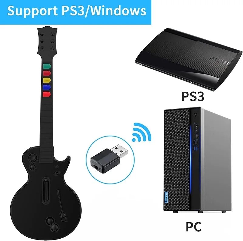 Doyo Wireless Guitar Hero Controller For Pc Ps3 Compatible With Clone ... Doyo Wireless Guitar Hero Controller For Pc Ps3 Compatible With Clone ...