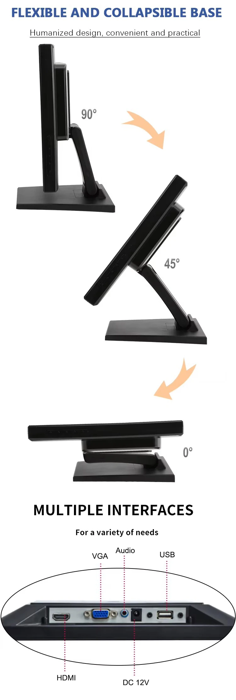 Touchscreen Monitors 19 Inch Industrial Sunlight Readable Touch Monitor 19 Inch Computer Pos Pc ...