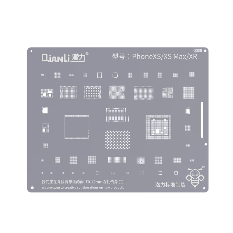 Qianli Bga Reballing Stencil For Iphone 13 12 11 Pro Max Xs Xr X 8 7 6s 6 Ic Chip Cpu Tin ...