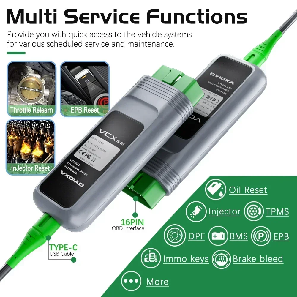 VXDIAG VCX SE 6154 - VW OBD2 Diagnostic Scanner ECU Coding