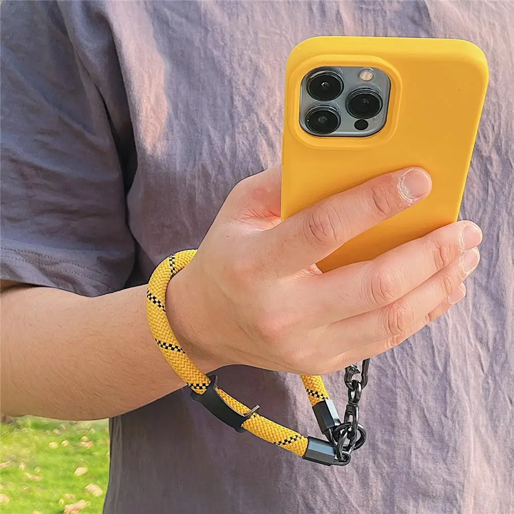 Luxury Snake Texture 10mm Wrist Strap Lanyard Anti-loss Short Rope Mobile Phone Case Accessories ...