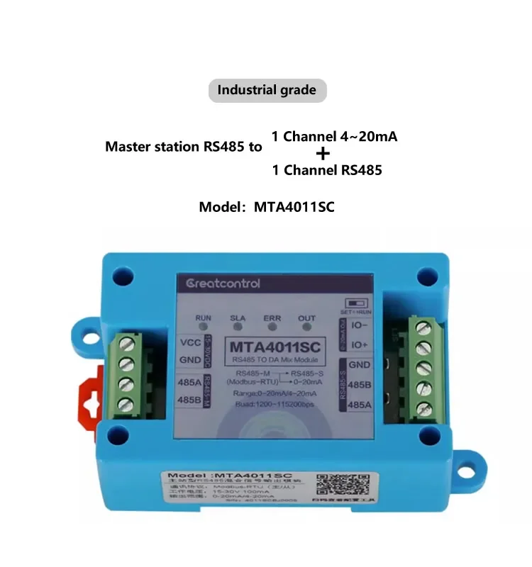 1 Channel Master Station Type Rs485 To 1 Channel 4-20ma Current Meter ... 1 Channel Master Station Type Rs485 To 1 Channel 4-20ma Current Meter ...