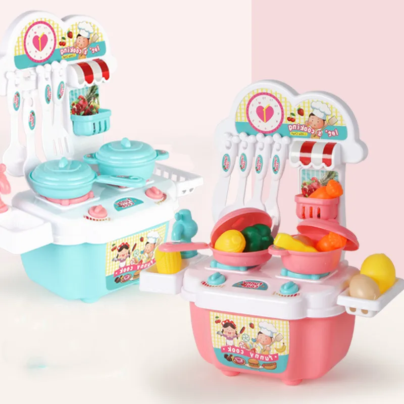 2021 New Design Toy Kitchen Sets Pretend Play Happy Kitchen Toys Sets ...