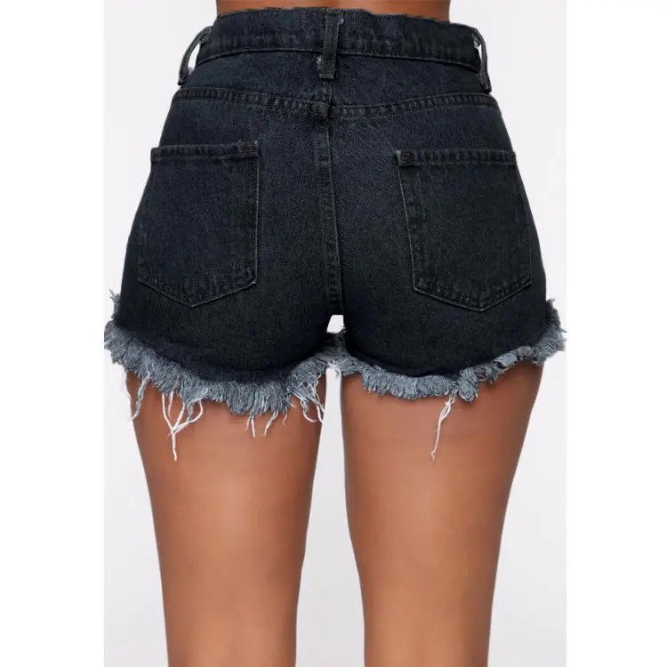 Summer Bottoms Women Causal Hole Ripped Short Jeans Ladies Jeans Short
