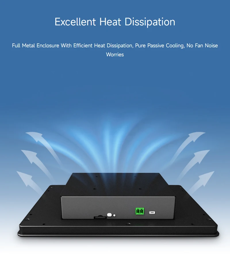 Industrial HMI All-in-one 10.1inch Touch Display Supporting Dual 4K HDMI-compatible for ...