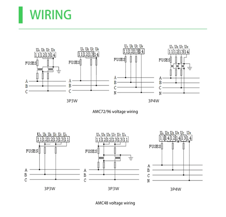 Acrel Three-phase Smart Electricity Collection And Control Device Amc72-av3 Ac Panel Intelligent ...