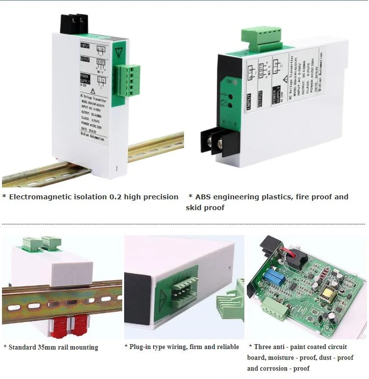 BSA-U Competitive 220V AC Voltage Sensor Photoelectric Isolation AC 0-1000V 4-20mA Output ...