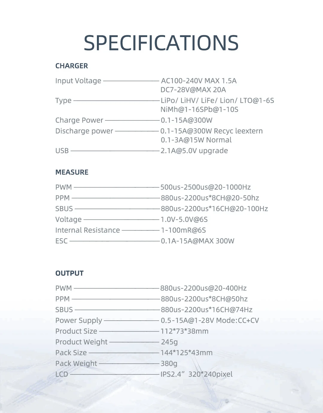 Toolkitrc M7ac 100w Ac 300w Dc Input Xt60 Xt30 Output 2-6s Dual Smart Lithium Battery Balance ...