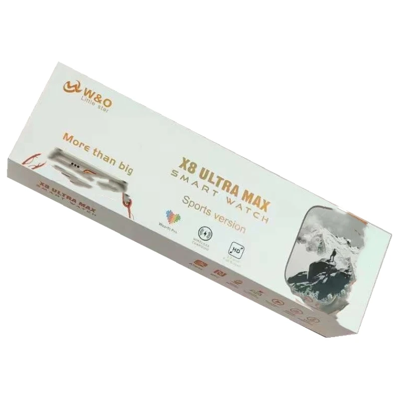 High Quality X8 Ultra Max Smart Watch Real Screws Buckle 2.2 Inch Hd Full Screen Nfc Wireless ...