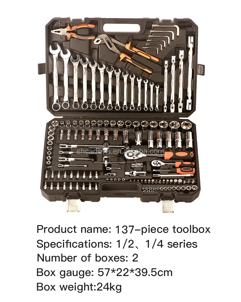 Multi-function Casing Combination Auto Repair Toolbox Set Auto Repair Tool Car Socket Wrench ...