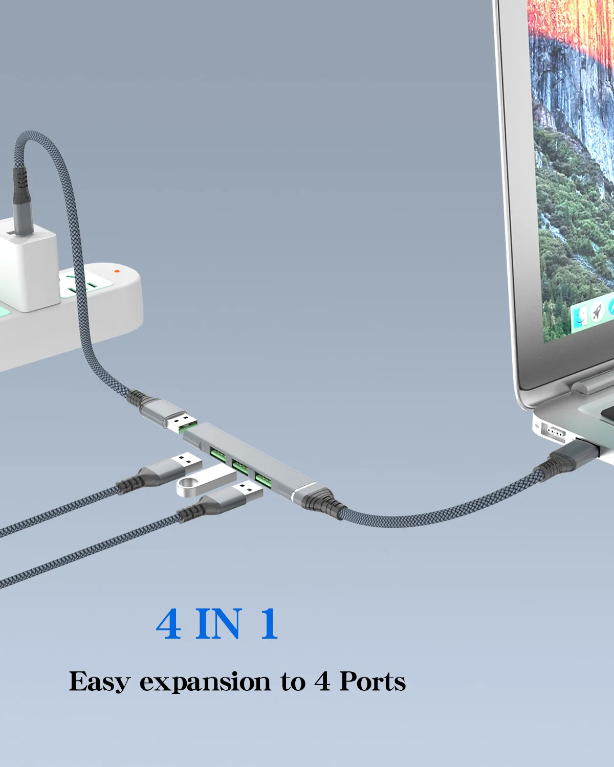 Type-c Docking Station Notebook Computer Converter Usb 3.0 Hub Docking Station With Four ...
