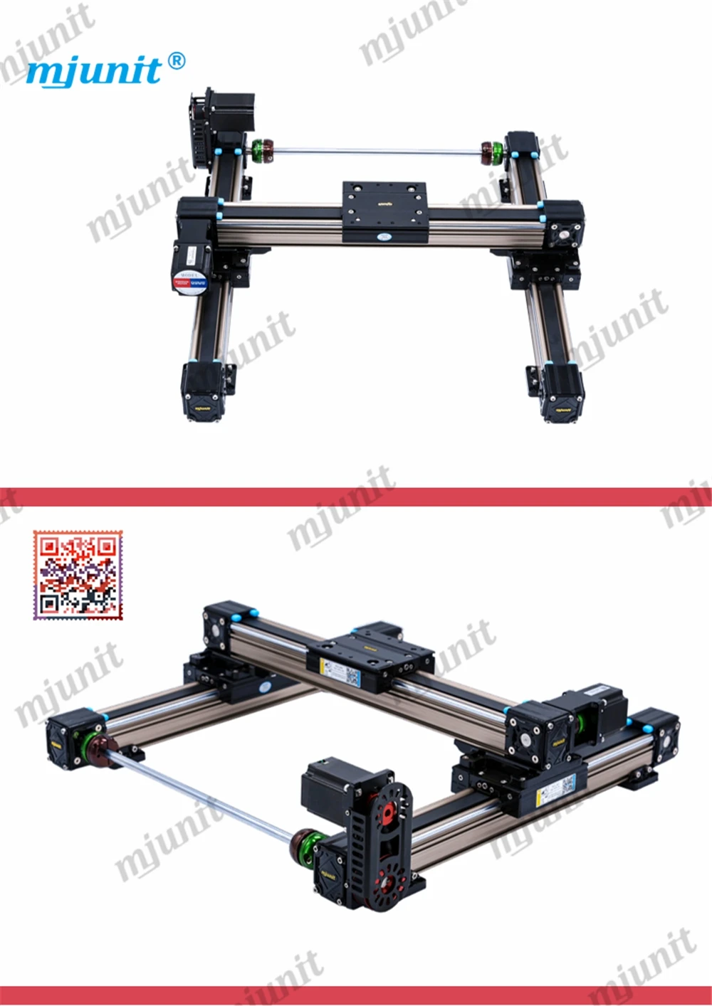 Mjunit Sewing and Handling Gantry Sliding Table Module XY Axis Mobile Platform Synchronous Belt ...