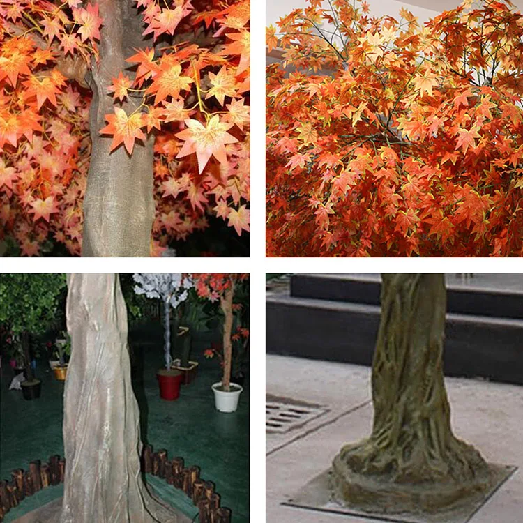 Artificial Autumn Tree Artificial Maple Tree Plastic Artificial Maple