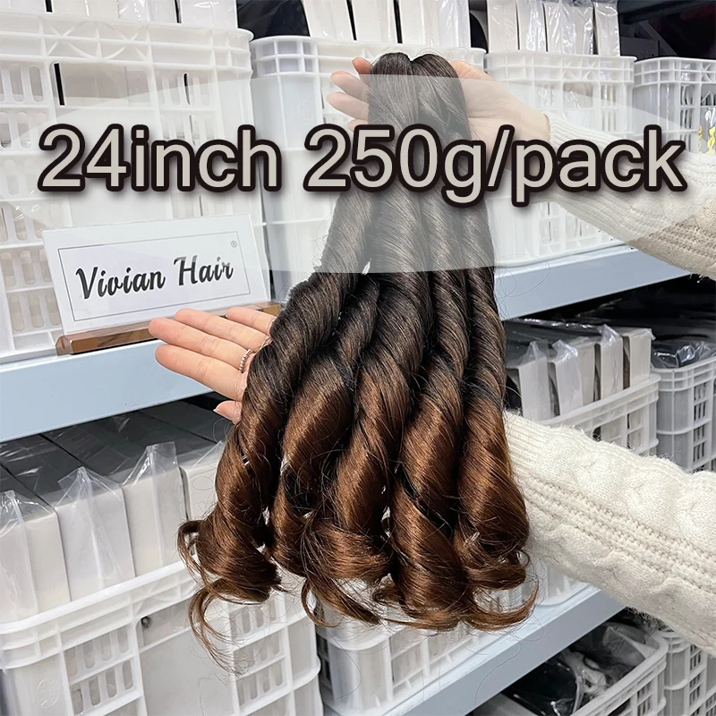 100 Kanekalon French Curls Braiding Hair 24 Inch 250g One Pack Pre