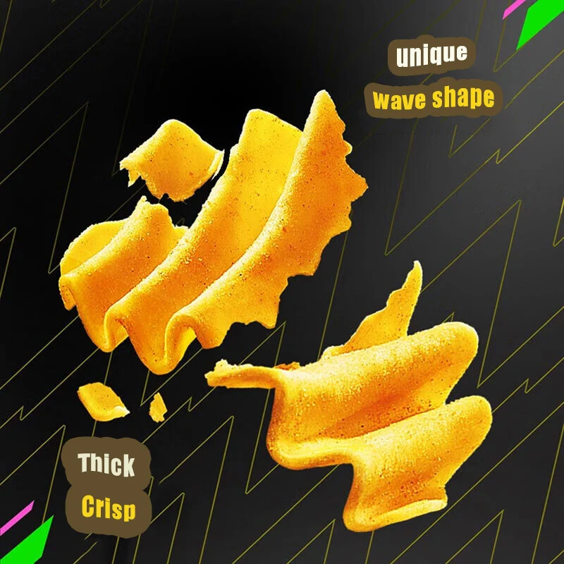 Lays Potato Chips Grilled Chicken Wings Squid Flavor Large Wavy Thick
