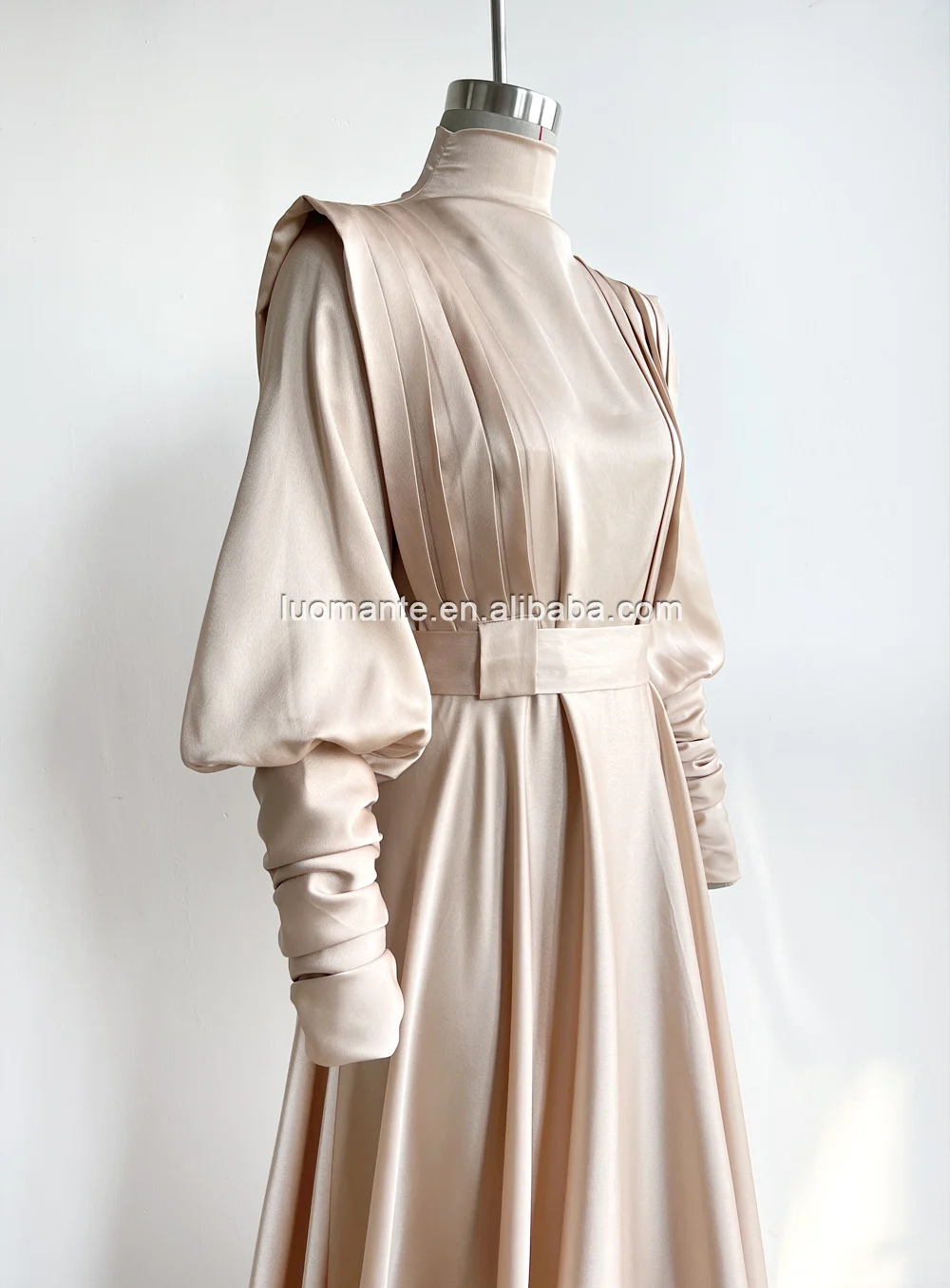 Muslim Wear Manufacturers Custom Dubai Muslim Satin Modest Wedding Party Prom Evening Maxi Dress ...