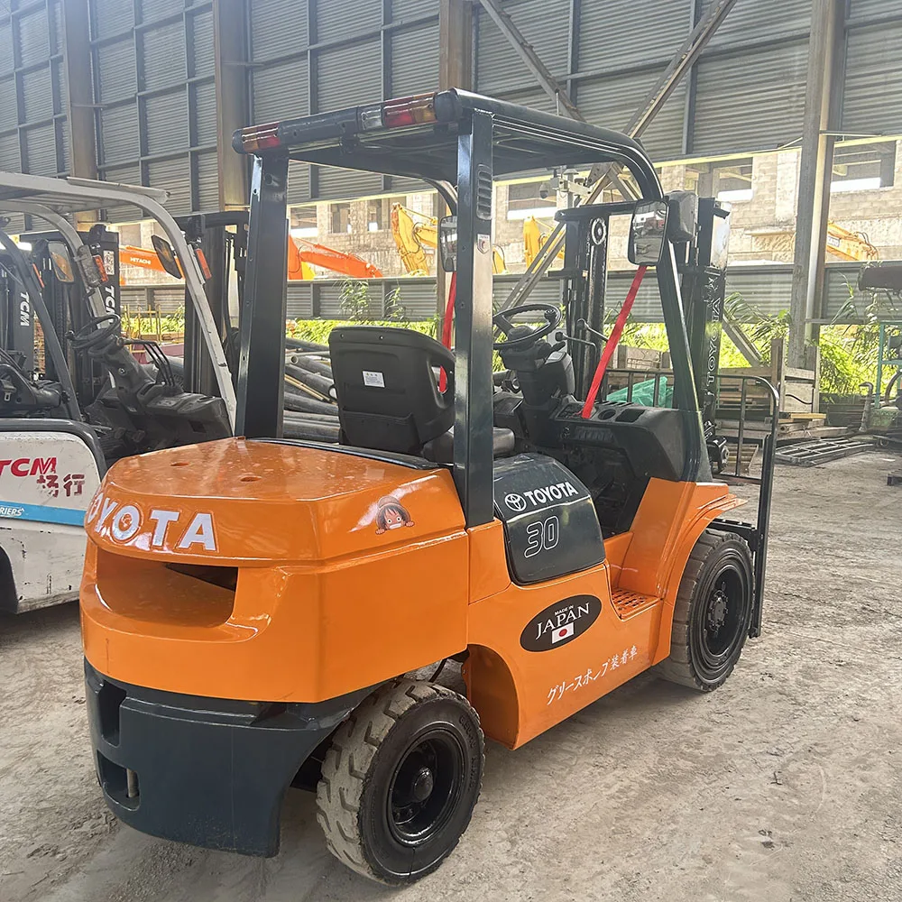 Japan Original 3ton Forklift Used TOYOTA Forklift FD30 Lift Height 3m diesel Forklift for Sale ...