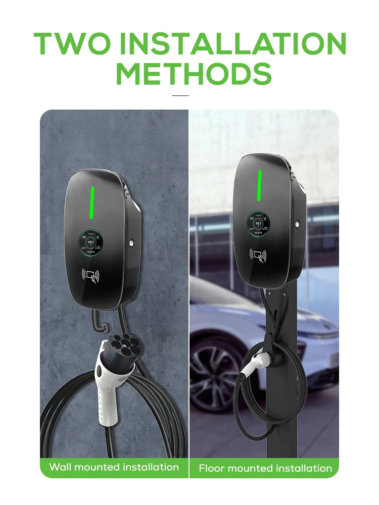 7kw Smart Gb/t Wallbox Wall-mounted Fast Ev Charger For Home Electric Vehicles 32a Fast Charging ...
